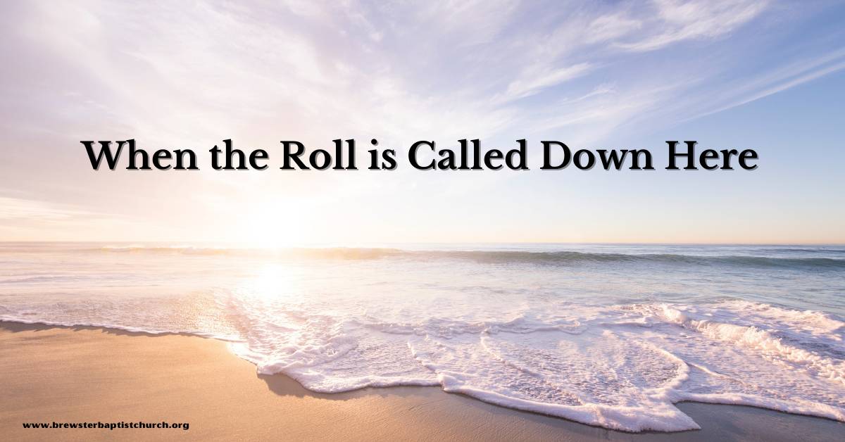 Verse of the Day - May 21 - Brewster Baptist Church